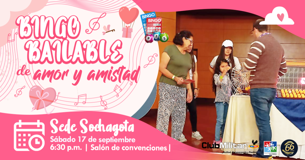 Bingo bailable de amor y amistad - Club Militar